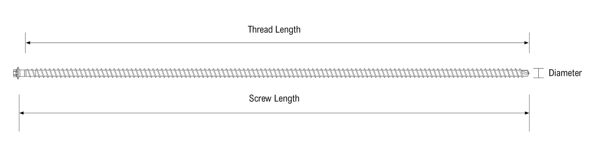 ASSY VG RH | Reverse Head | Fully Threaded Structural Wood Screw