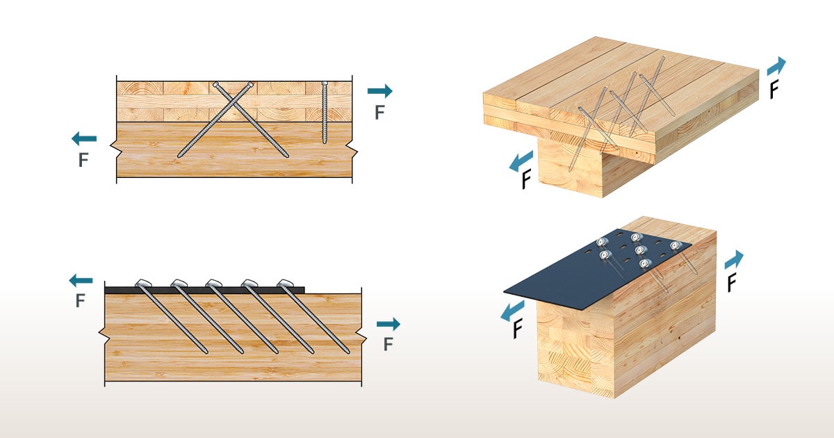 Lateral Connections with Fasteners Loaded in Tension at a 45⁰ Angle